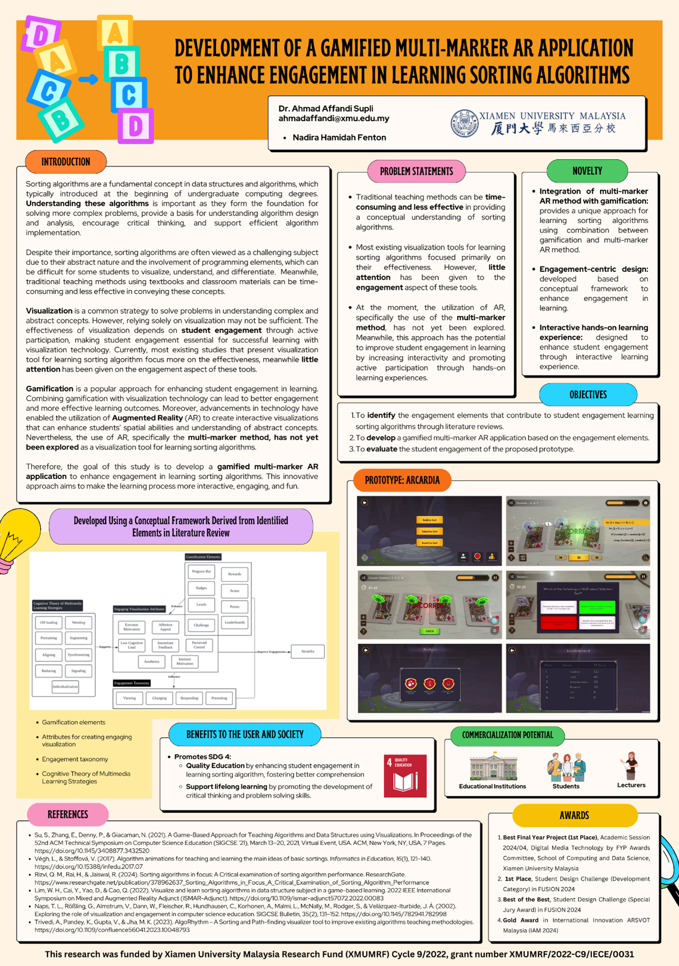 Gold Award at INIIC 2024 Goes to XMUM Student’s Gamified AR Project ...