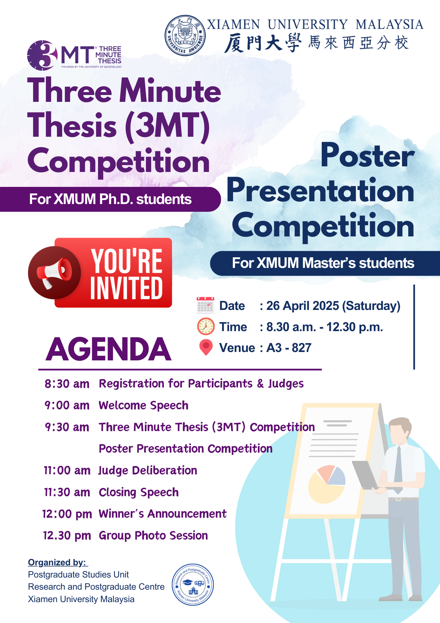 Invitation: Three Minute Thesis (3MT) and Poster Presentation ...